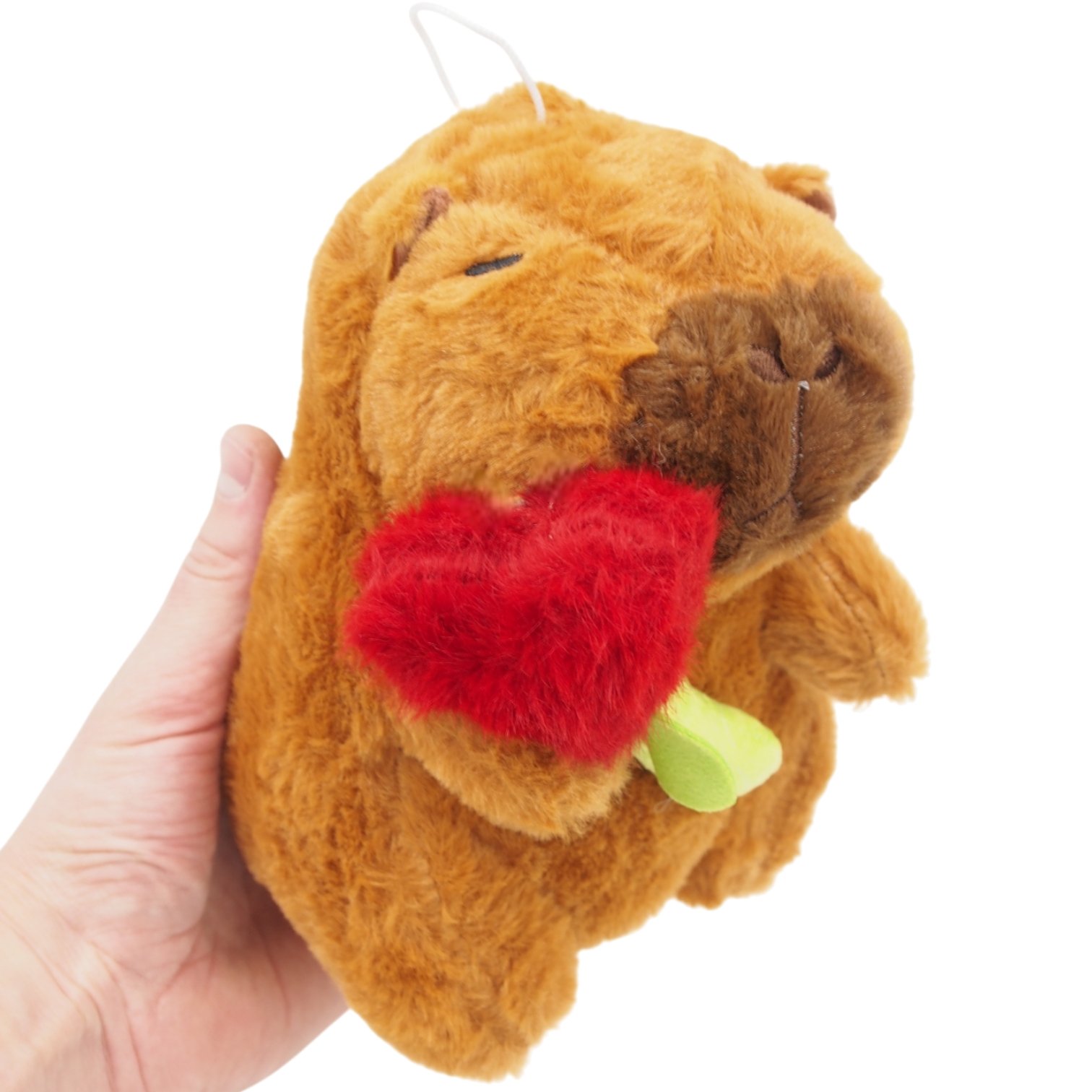 Minkštas pliušinis žaislas kapibara su širdelės gėle - Internetinė ...