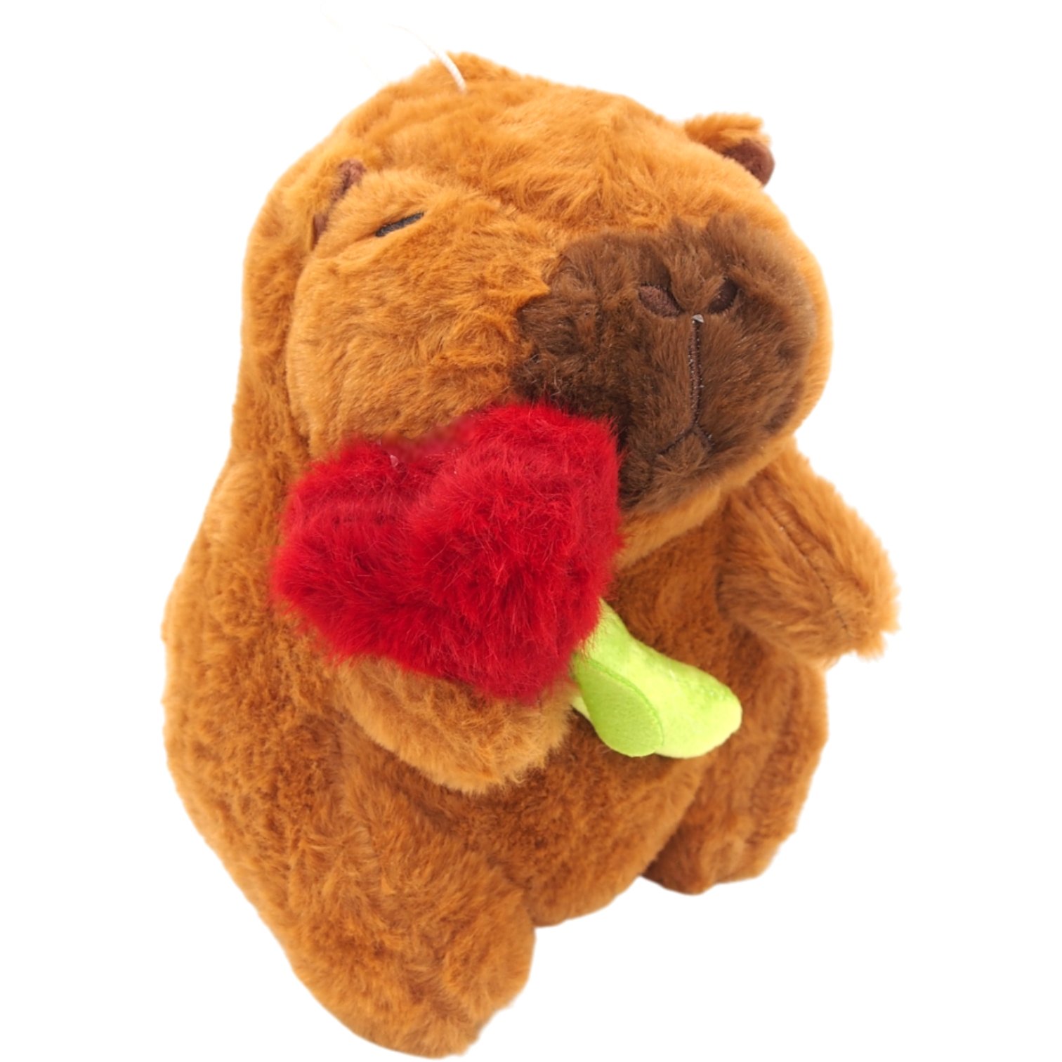 Minkštas pliušinis žaislas kapibara su širdelės gėle - Internetinė ...